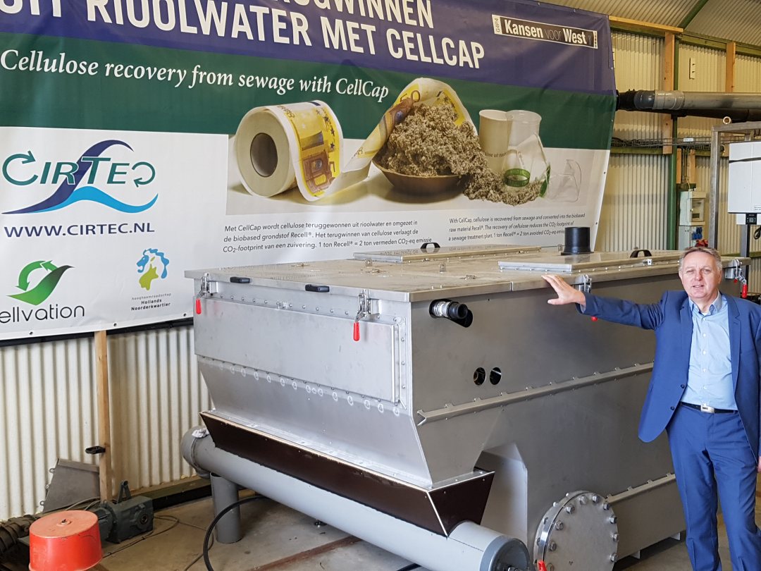 Launch CellCap technology for cellulose recovery from wastewater | Dutch Water Sector